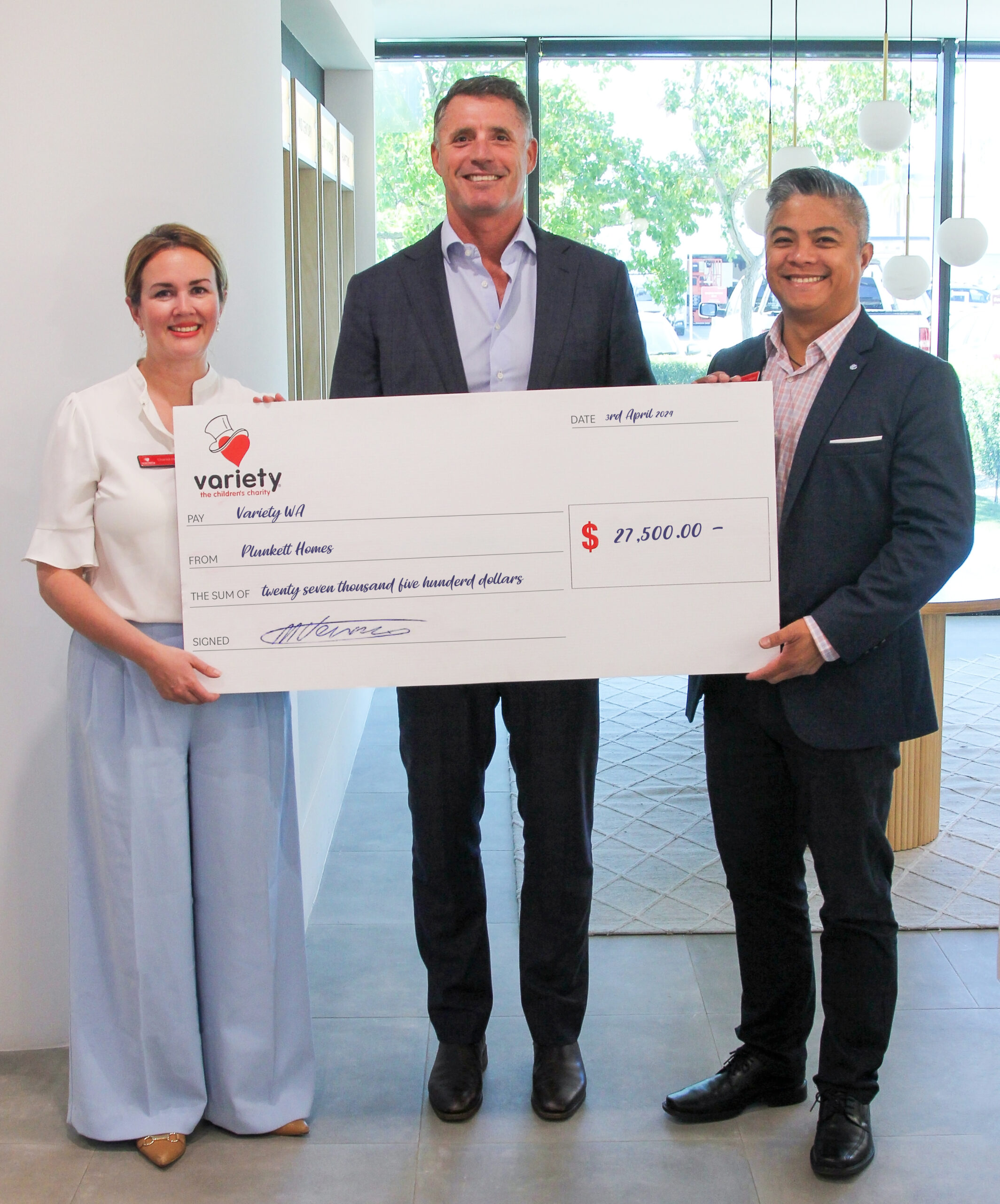 Plunkett Homes pledges to continue supporting Variety WA | Plunkett Homes